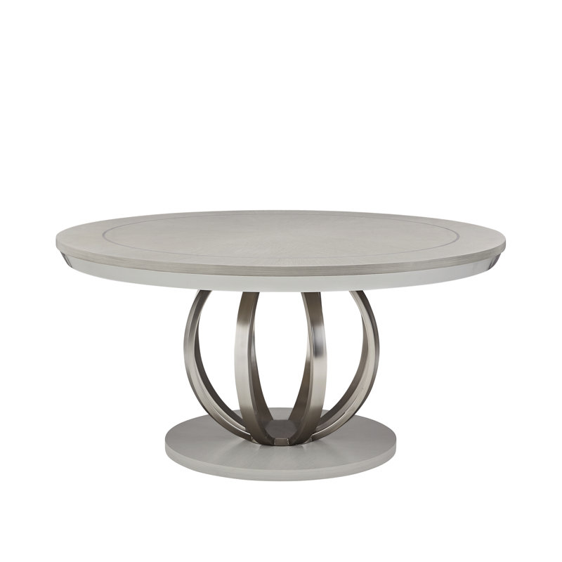 Michael Amini Eclipse Round Pedestal Dining Table | Wayfair